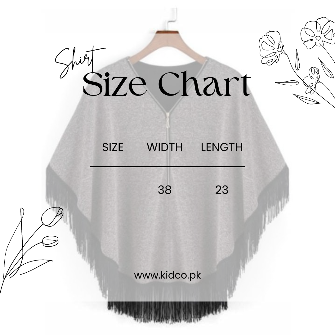 Grey Women Zipper Cape Poncho – Kidco.pk